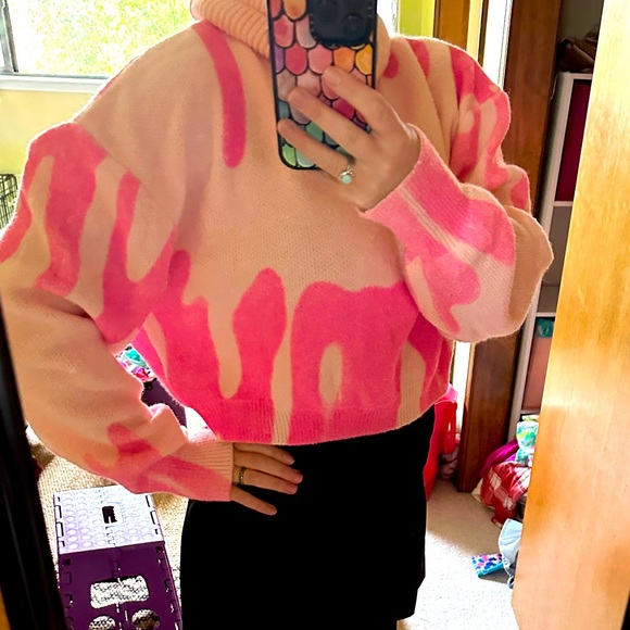 NanaMacs | Sweaters | Nanamacs Paint Splatter Turtleneck Sweater | Poshmark
